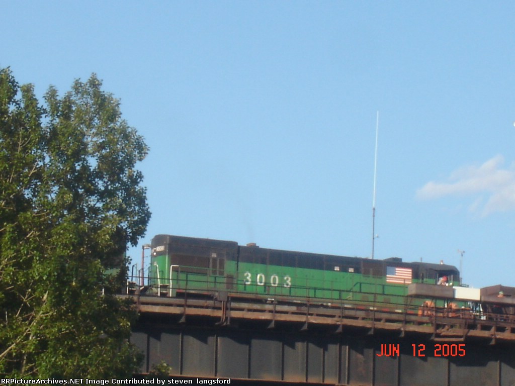 LS&I ENGINE # 3003 AT THE DOCK